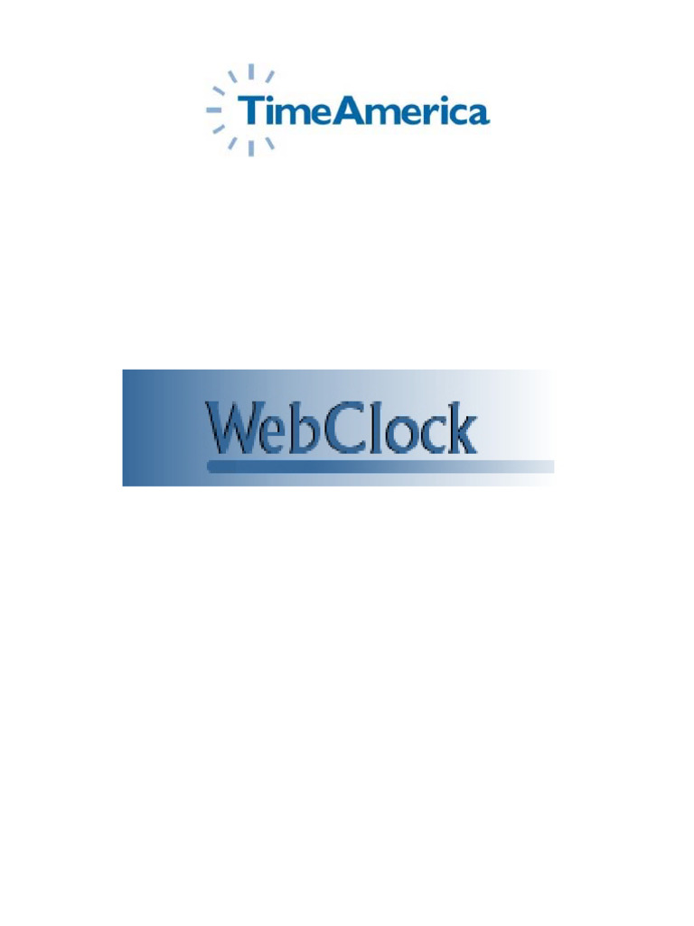 WebClock Manual | PDF | Windows 2000 | Directory (Computing)