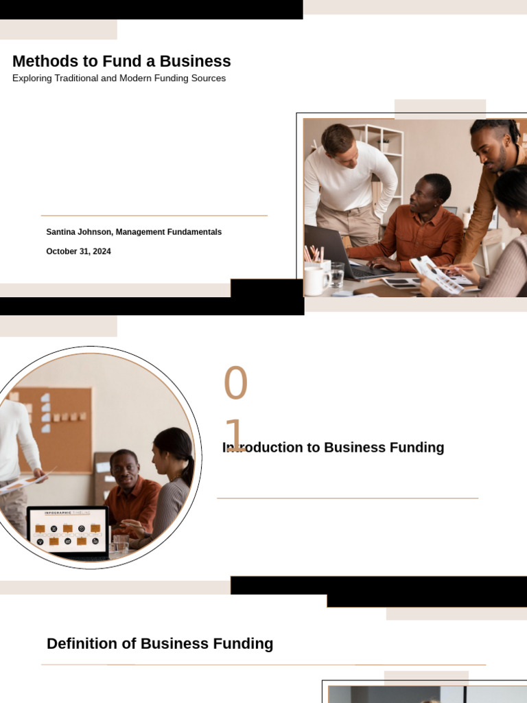 Business Funding Sources Explained | PDF | Debt | Finance & Money ...