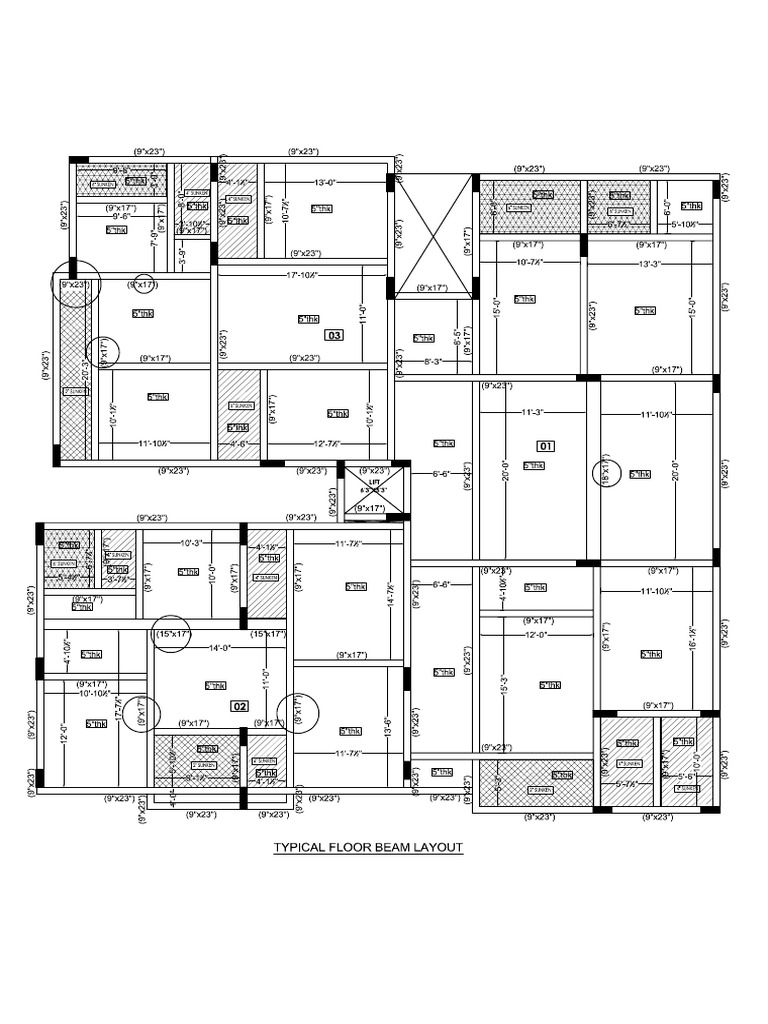 Ista Homes Typical Floor Beam Layout | PDF