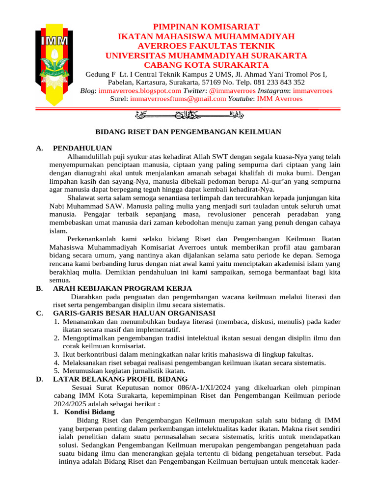 Draft Raker Bidang RPK Rev | PDF