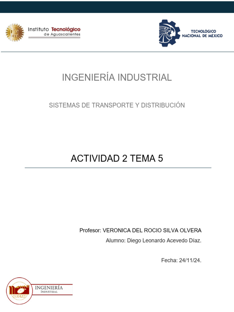 ACT 2 T5 | PDF | Transporte | México