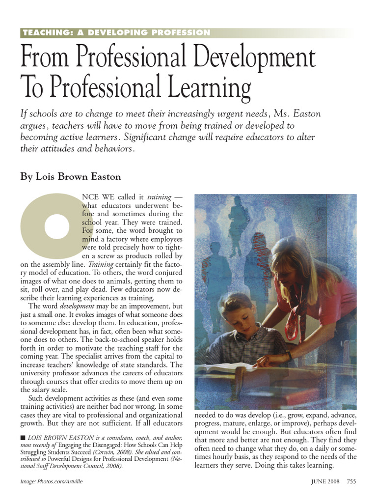 From-Professional-Development-to-Professional-Learning | PDF | Teachers | Learning