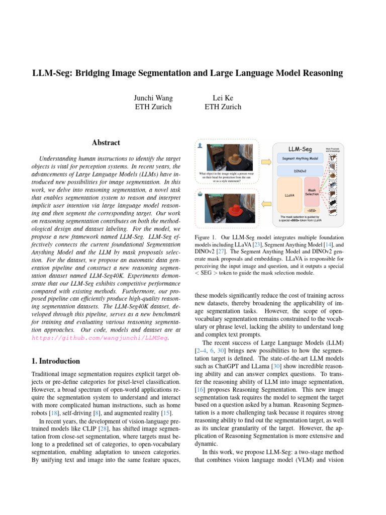 LLM-Seg: For AI Researchers | PDF | Image Segmentation | Computing