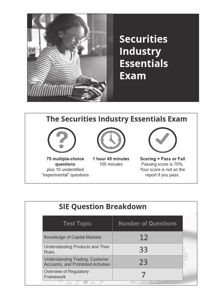 Securities Industry Essentials Exam Guide | PDF | American Depositary ...