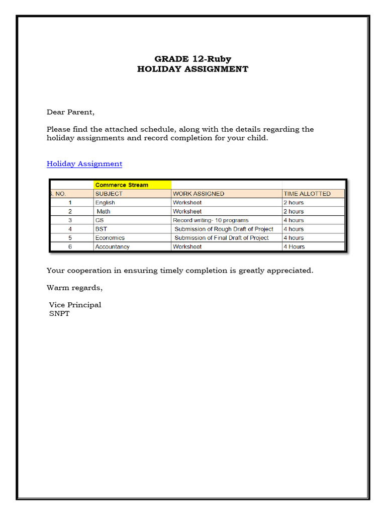 GR 12 RUBY Holiday Assignment | PDF