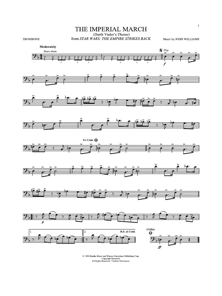 The Imperial March (Darth Vader's Theme) (From Star Wars_ the Empire ...