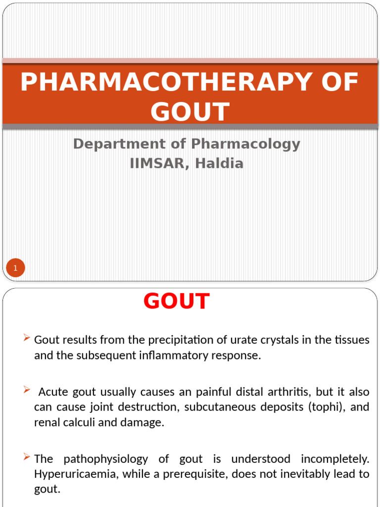 Gout | PDF | Gout | Nonsteroidal Anti Inflammatory Drug