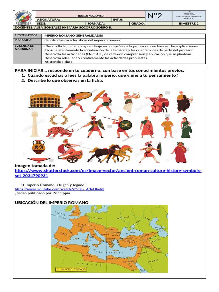 N°2 IMPERIO ROMANO GENERALIDADES (1) | PDF | imperio Romano | Roma antigua