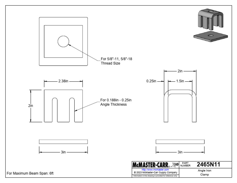 Angle Iron Clamp Specifications | PDF