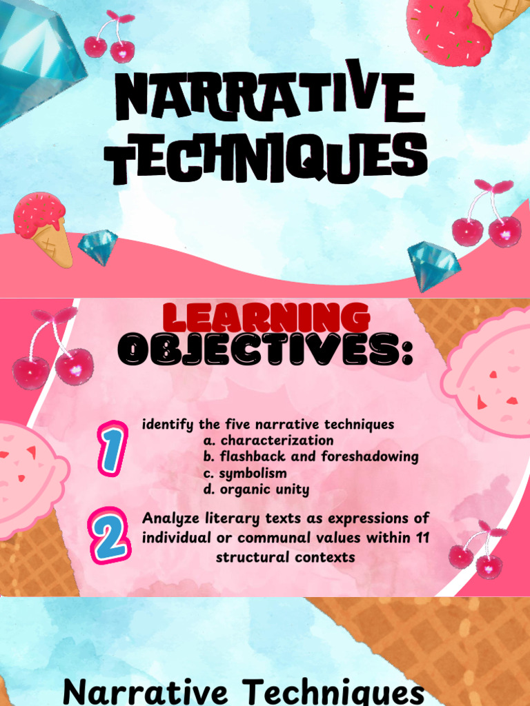 LESSON 4 Narrative Techniques | PDF | Narrative | Plot (Narrative)