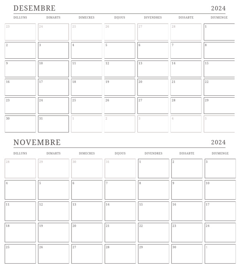 Minimalist Planner 2025 Monthly Calendar | PDF