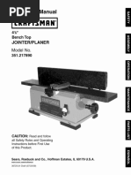 Craftsman Plate Joiner 900.277300 | PDF | Manufactured Goods | Nature