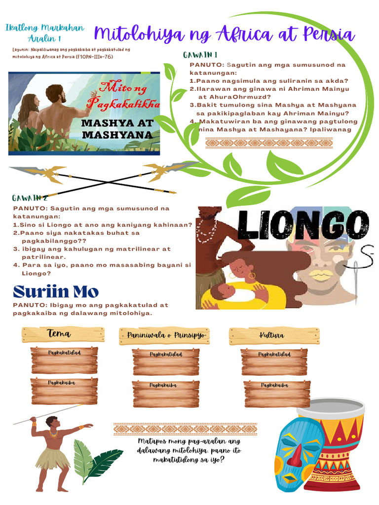 Liongo Masha Activity | PDF