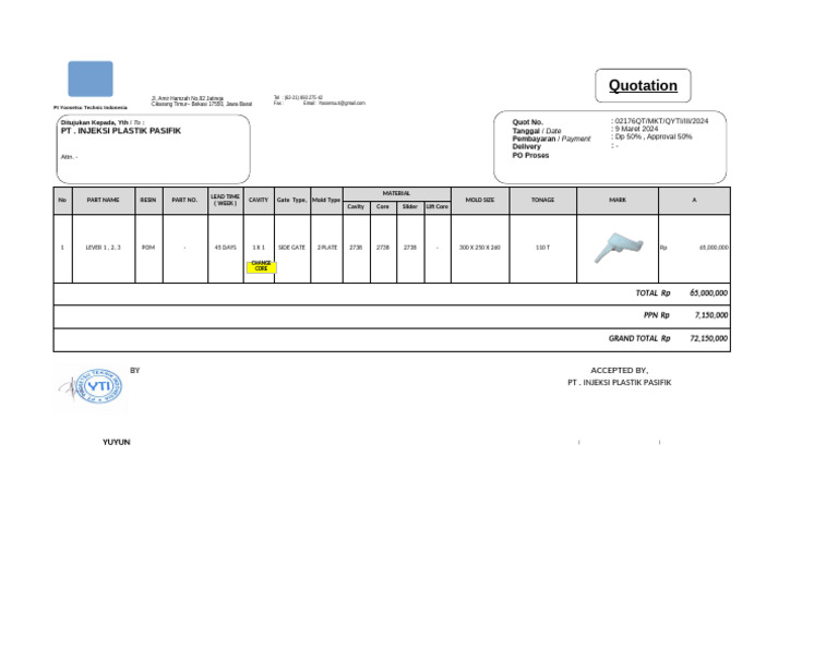 New Mold Quotation | PDF