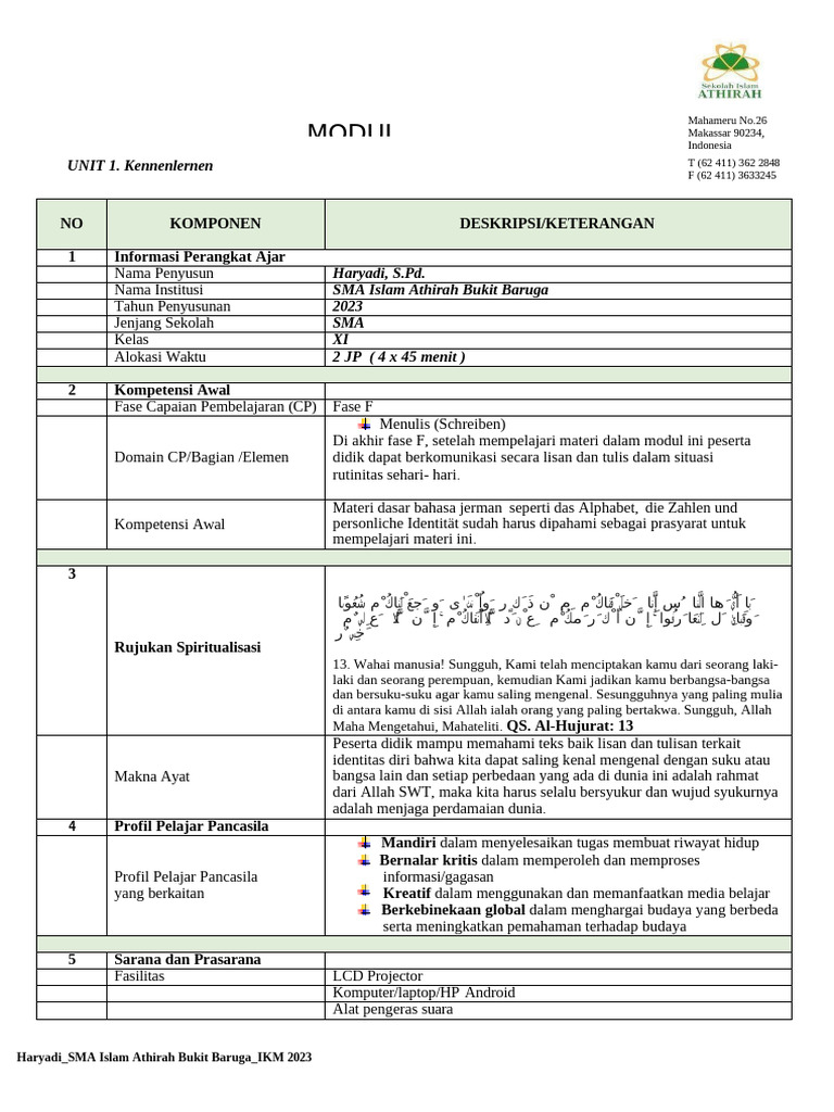 Haryadi - Modul Ajar Revisi | PDF