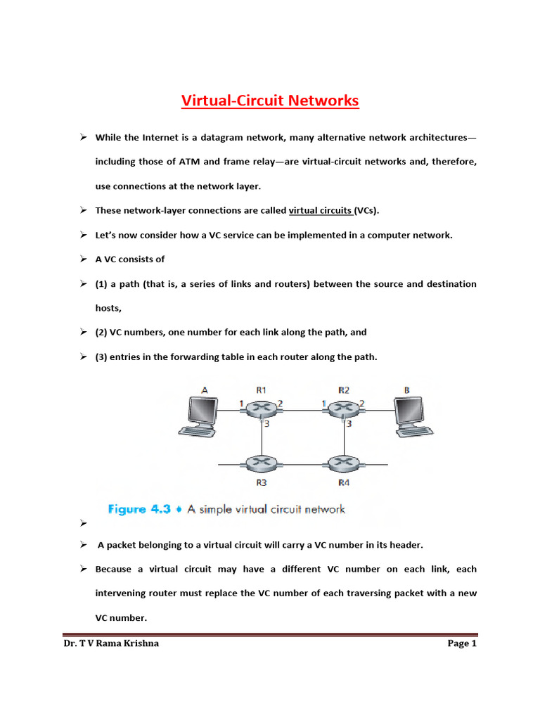 Virtual Circuit Networks | PDF | Computer Network | Router (Computing)
