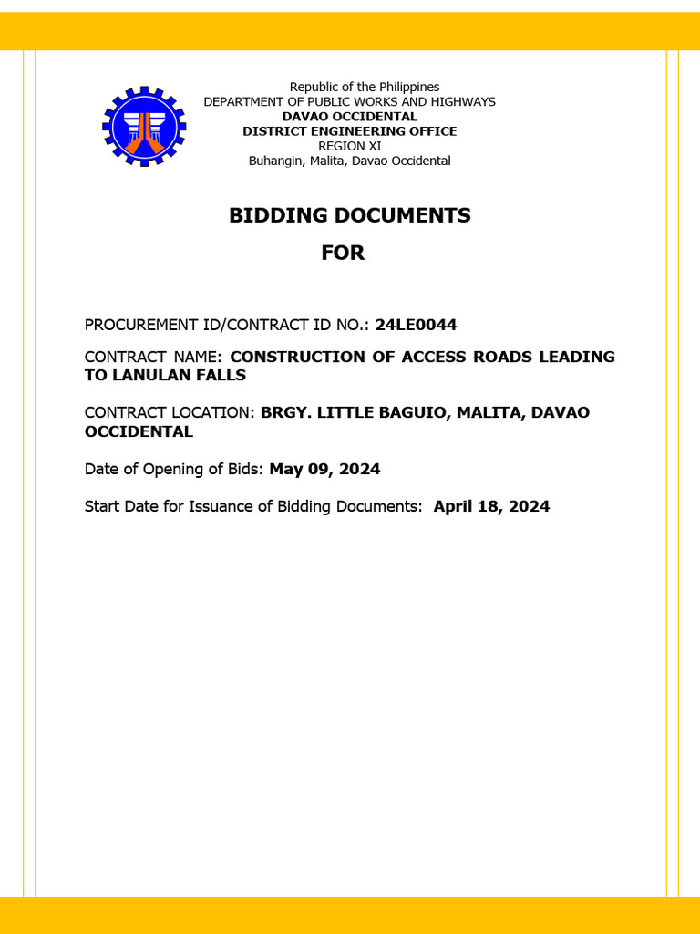 Bidding Document | PDF | Procurement | Computer File