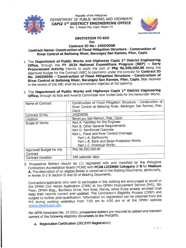 Invitation To Bid | PDF