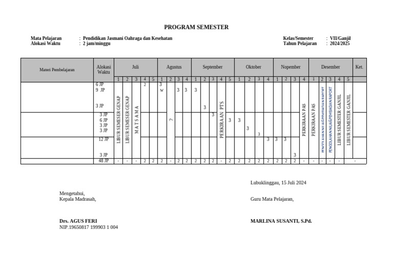 Prosem 7 Ganjil 2024 | PDF