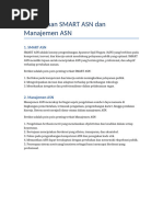 Regulasi Dan Konsep Manajemen ASN Smart ASN Dan Smart Governance | PDF