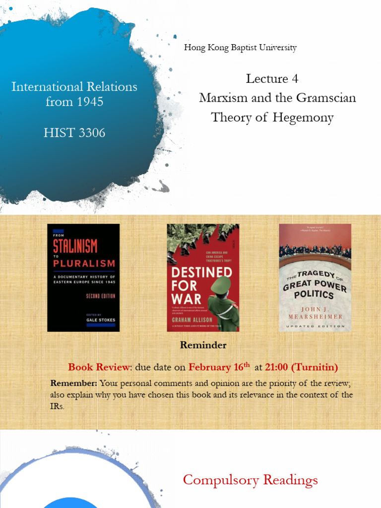 3306 Lesson 5 Marxism Gramsci | PDF | Antonio Gramsci | Marxism