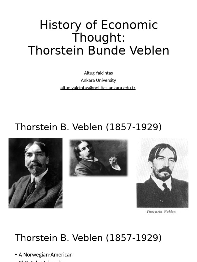 12 PPE204 ThorsteinVeblen | PDF | Consumerism | Thorstein Veblen