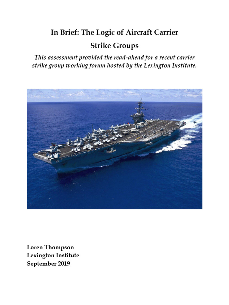 Importance of Aircraft Carrier Strike Groups | PDF | Aircraft Carrier ...