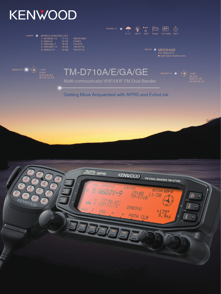 APRS Primer-TM-D710A_E_GA_GE_IDM | PDF | Information | Internet