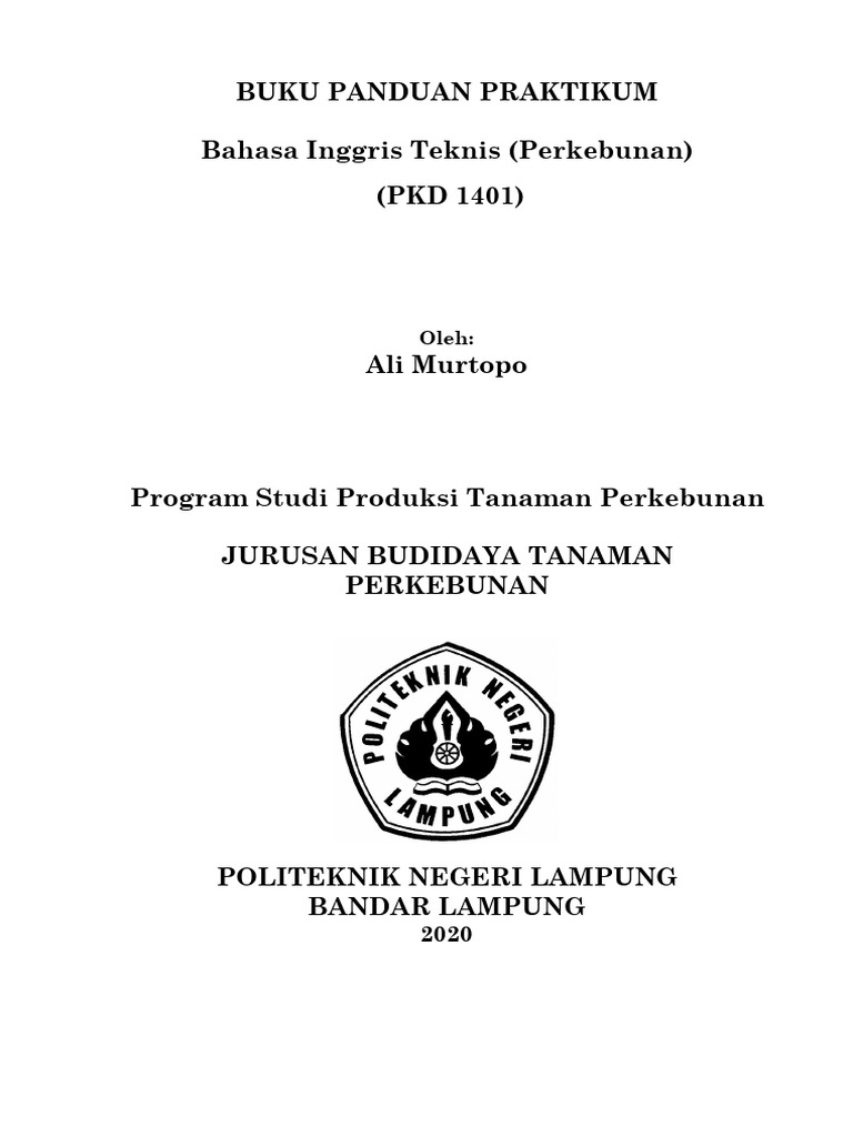 BPP Bing Teknis (Perkebunan) - PS Kebun Sem 4 - Kls AB | PDF | Plant ...