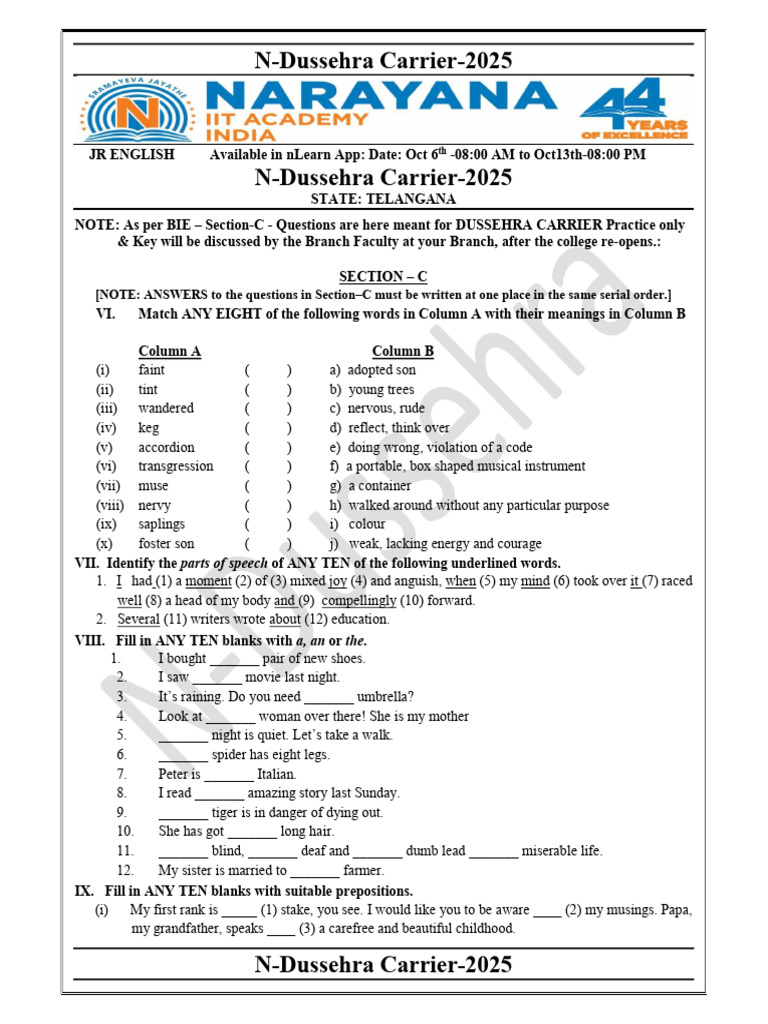 JR - English.dussehra Holidays Vacation Package2024 (TS) - 20241019 - 065345 | PDF