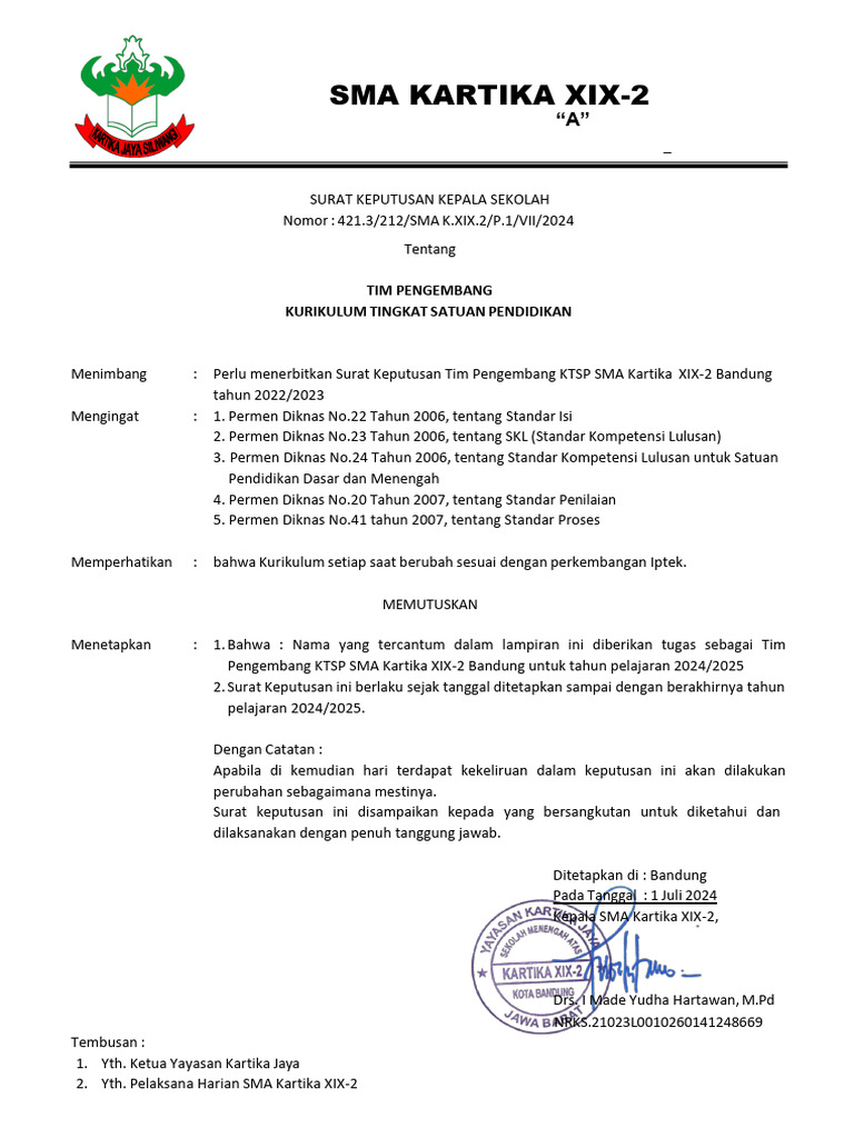 SK-Tim KSOP-KTSP 24 | PDF