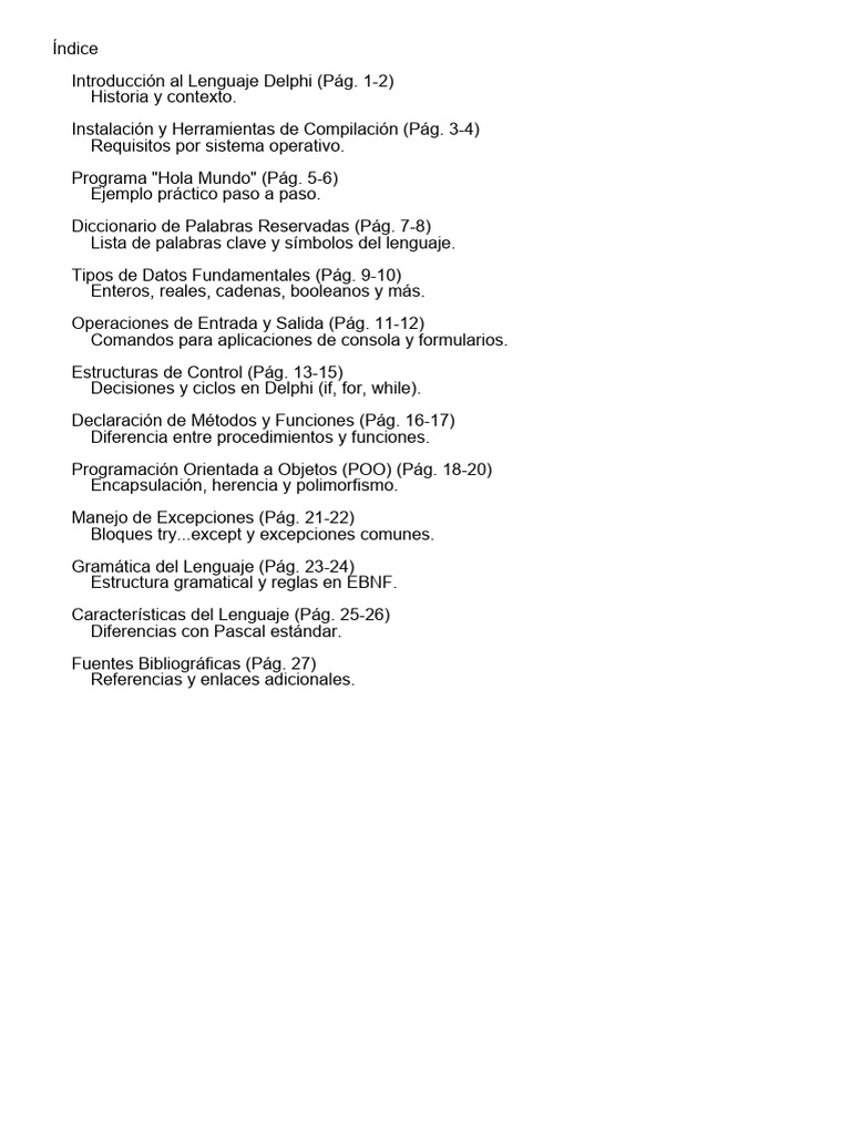 Delphi Guia | PDF | Lenguaje de programación | Programación orientada a objetos