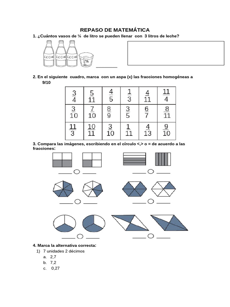 Repaso de Matemática | PDF