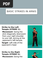 12 Basic Strike of Arnis | PDF | Individual Sports | Combat Sports