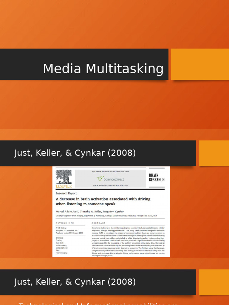 Media Multitasking D2L | PDF | Attention | Neuropsychology