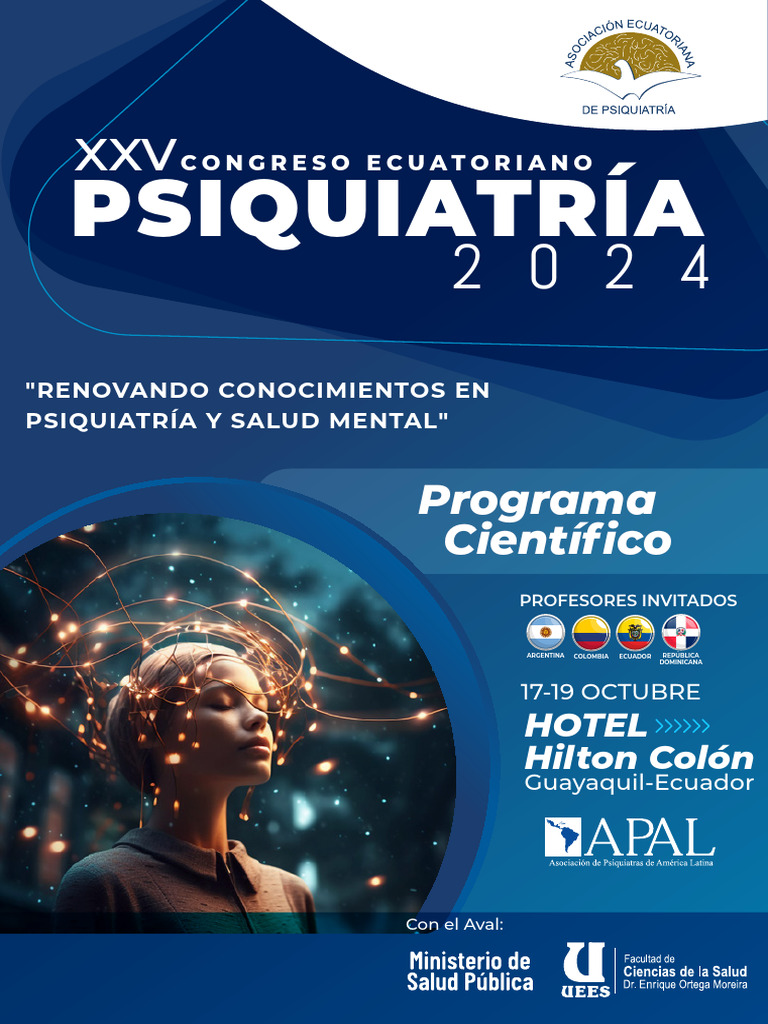 AEP 2024-PROGRAMA CIENTIFICO | PDF | Psiquiatría | Ecuador