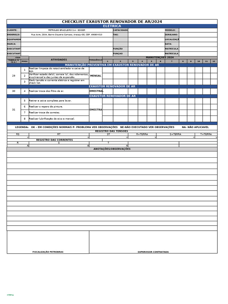 Check list Item 29,30 E 31 2024 editavel | PDF | Eletricidade ... Check list Item 29,30 E 31 2024 editavel | PDF | Eletricidade ...
