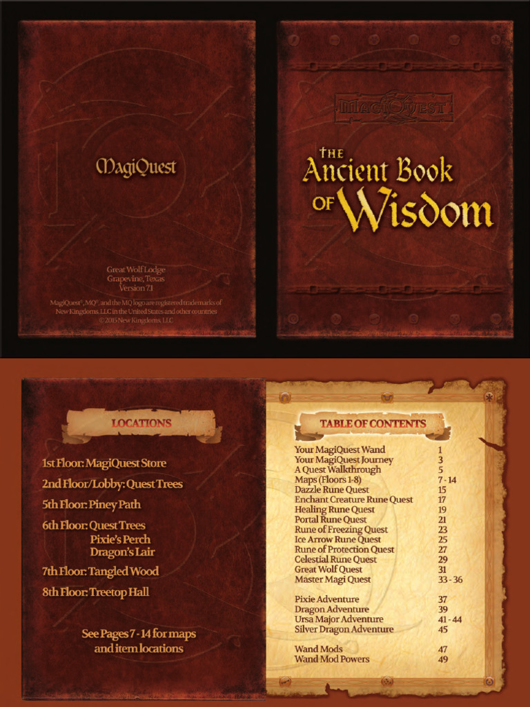 MagiQuest Book of Wisdom - Grapevine - Mar 24 | PDF