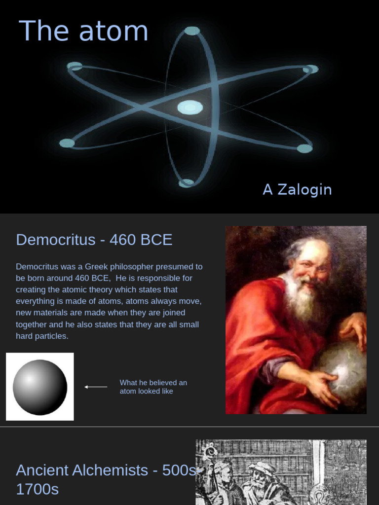 Atom slide | PDF | Atoms | Electron