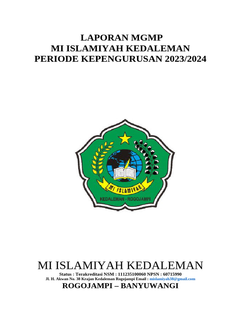 mgmp mi islamiyah kedaleman 2024 | PDF