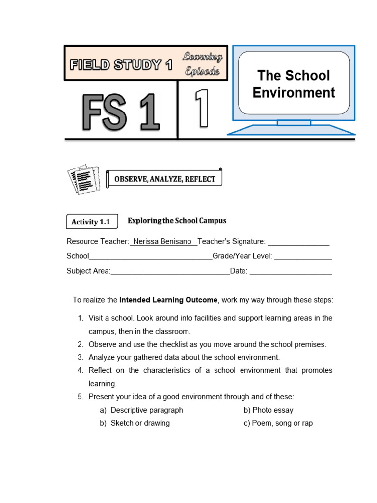 Fs1 Episodes 1 10 | PDF | Learning | Classroom