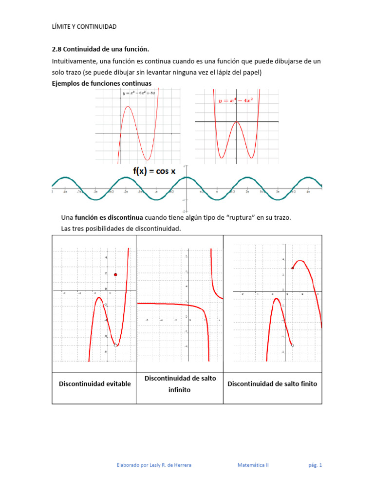 Tema#8 Continuidad | PDF | Función continua | Función (Matemáticas)