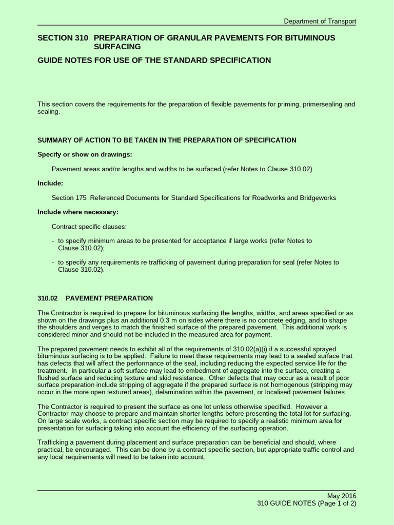 Granular Pavement Preparation Guide | PDF | Road Surface | Road