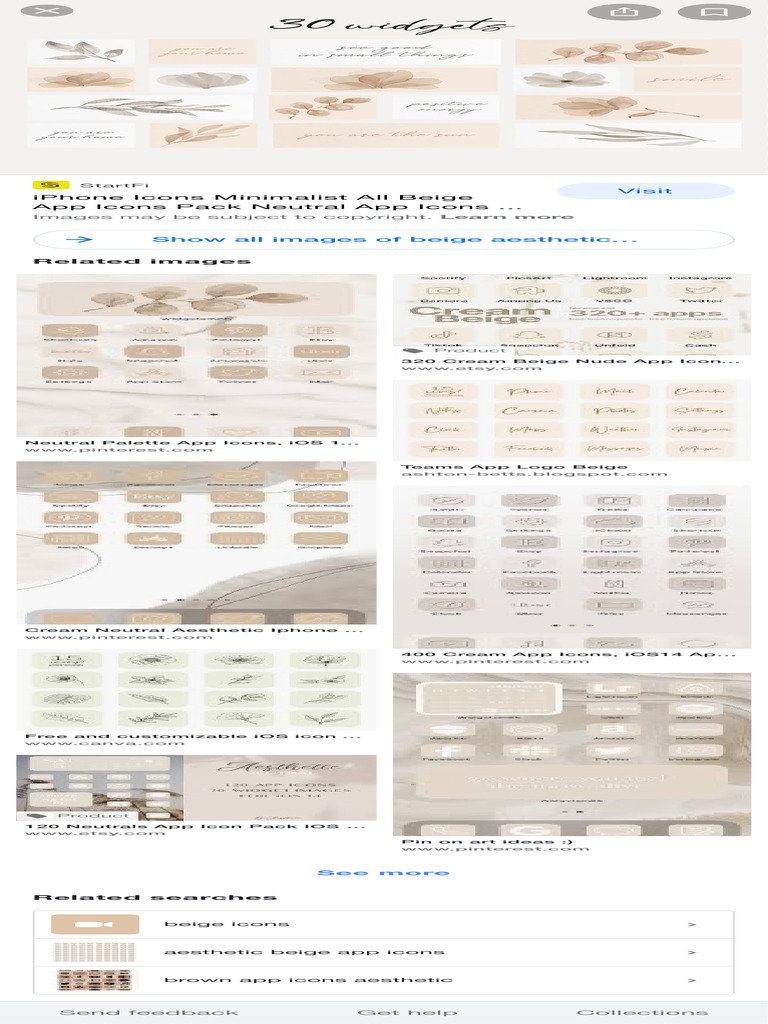 Beige Aesthetic Widgets - Google Search 5 | PDF | Ios | System Software