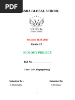 DNA Fingerprinting Class 12th Investigatory Project | PDF | Dna ...