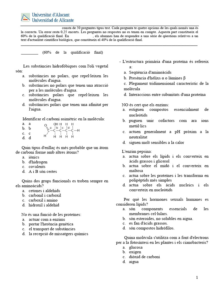 2⁰ examen OPB | PDF