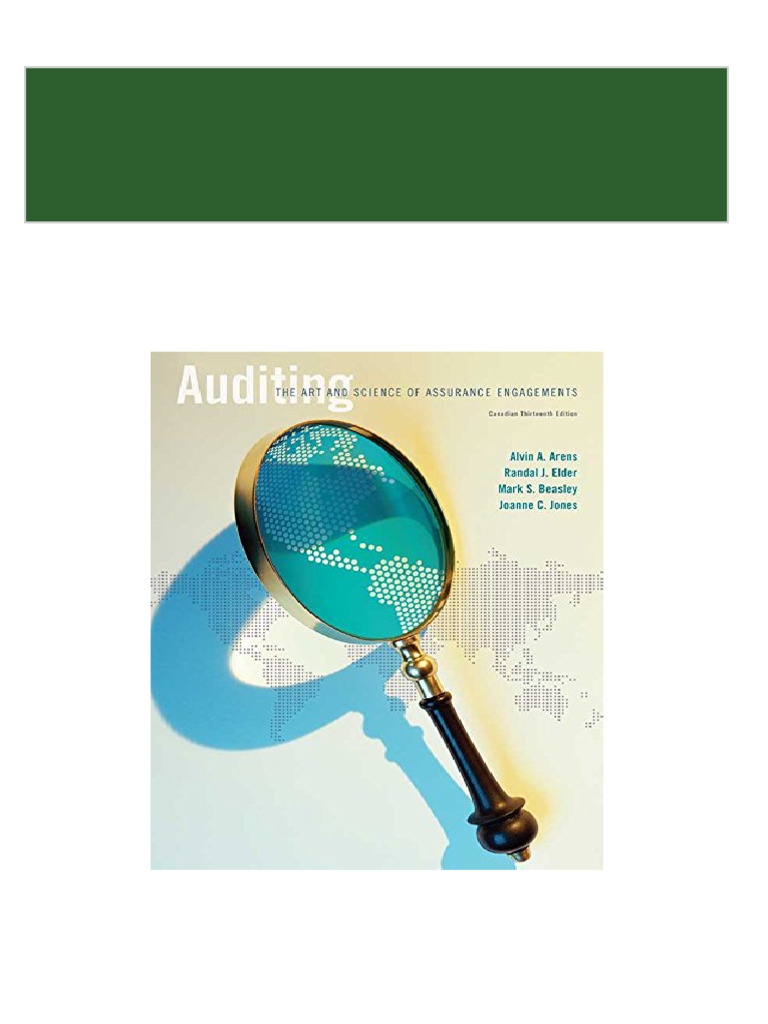 (Ebook PDF) Auditing: The Art and Science of Assurance Engagements ...