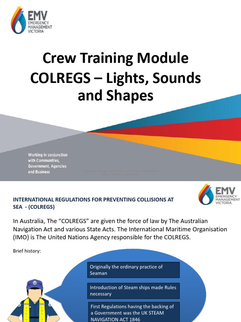 COLREGS Presentation - | PDF | Shipping | Ships