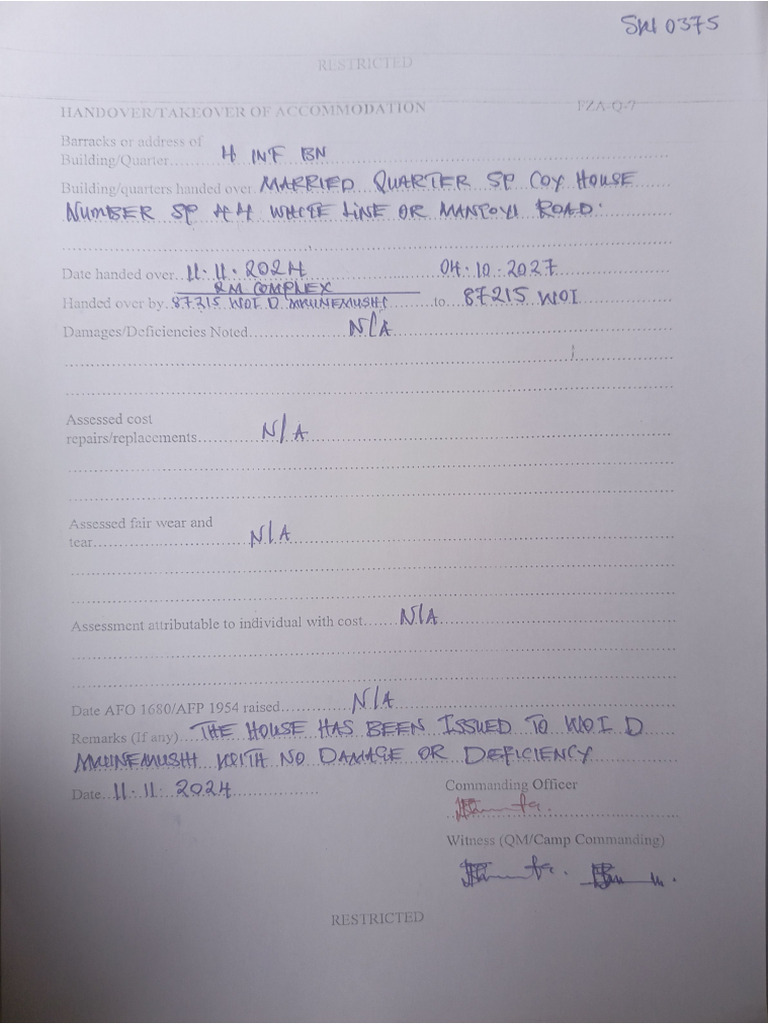 Handover & Takeover | PDF