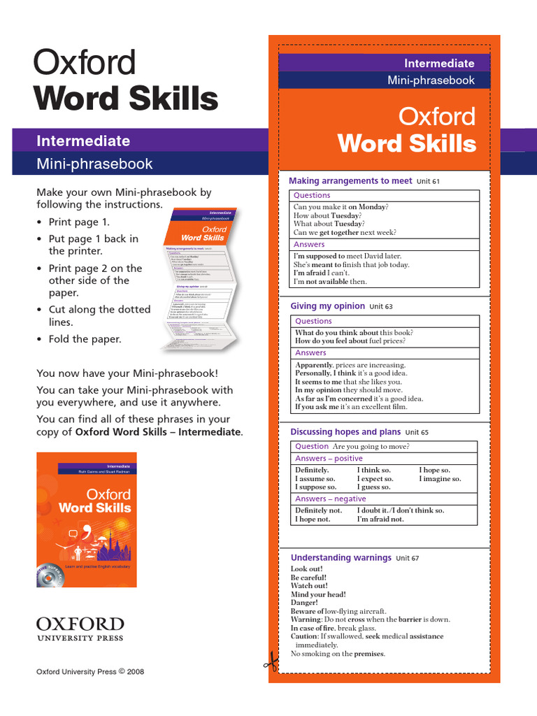 Create Your Own Mini-Phrasebook Guide | PDF | Litre | Personal ...